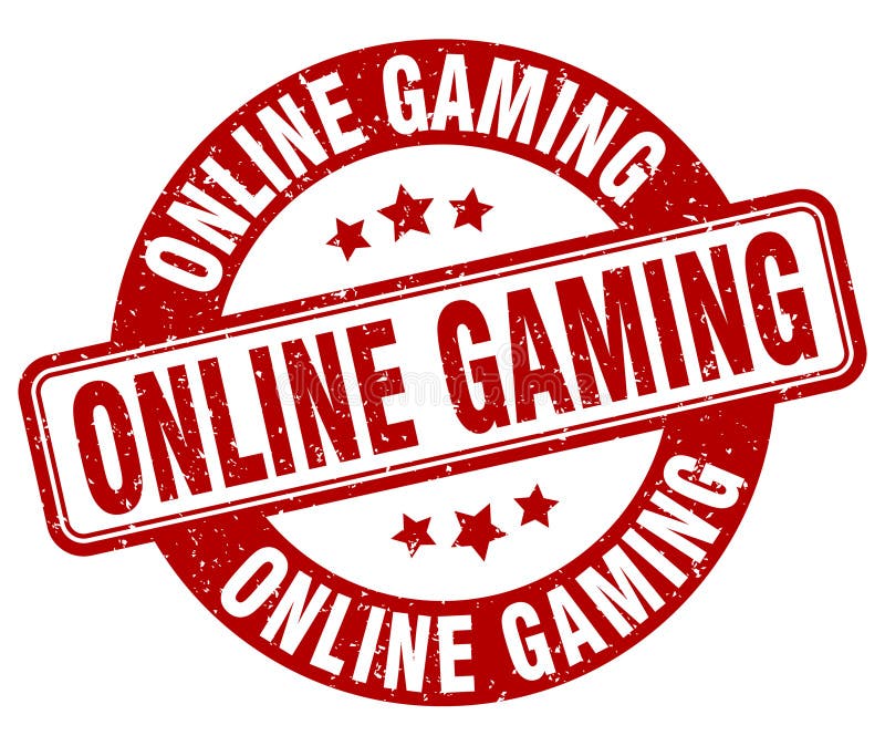Online Gaming Stamp. Online Gaming Label. Round Grunge Sign Stock ...
