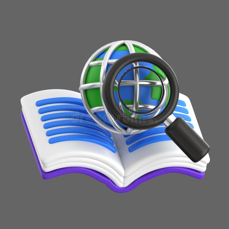 Online Global Research 3D Illustration Stock Illustration ...