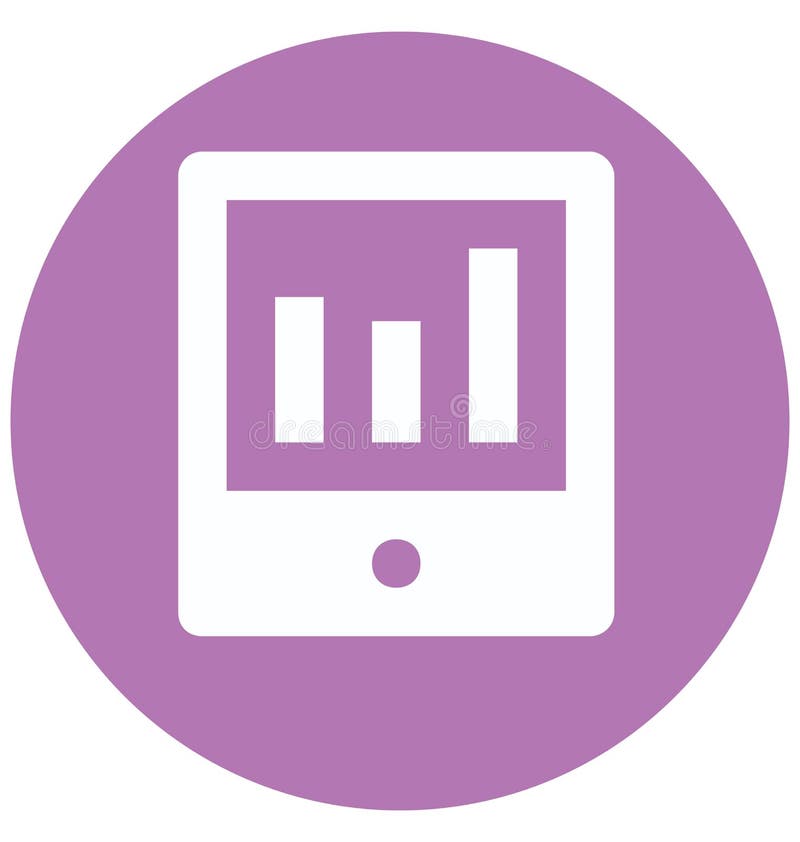 Online Graph Two Colors Glyph Vector Icon Isolated and Editable Stock ...