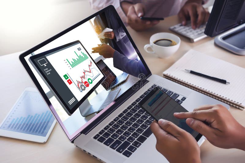 Online Group Videoconference on Laptop Video Call with Teacher on ...