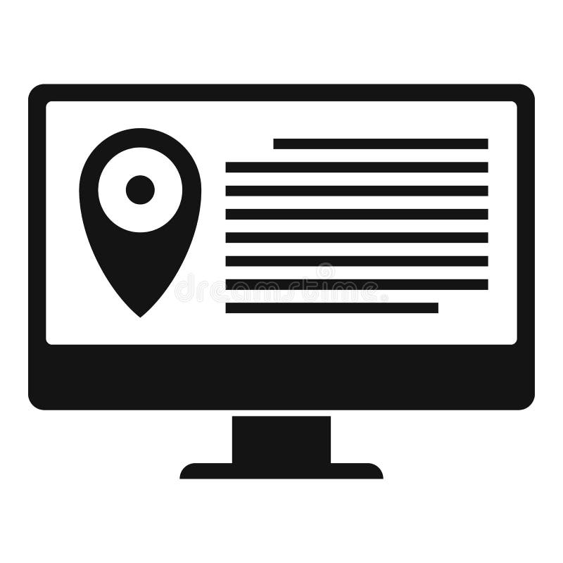 Online Guide Icon, Simple Style Stock Vector - Illustration of service ...