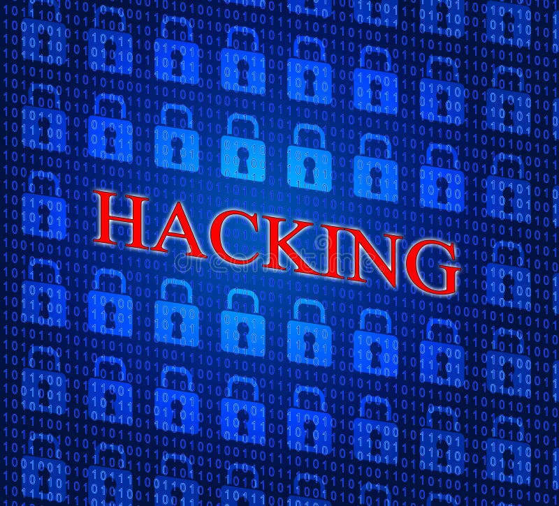 Online Hacking Indicates World Wide Web and Internet Stock Illustration ... Online Hacking Indicates World Wide Web and Internet Stock Illustration ...