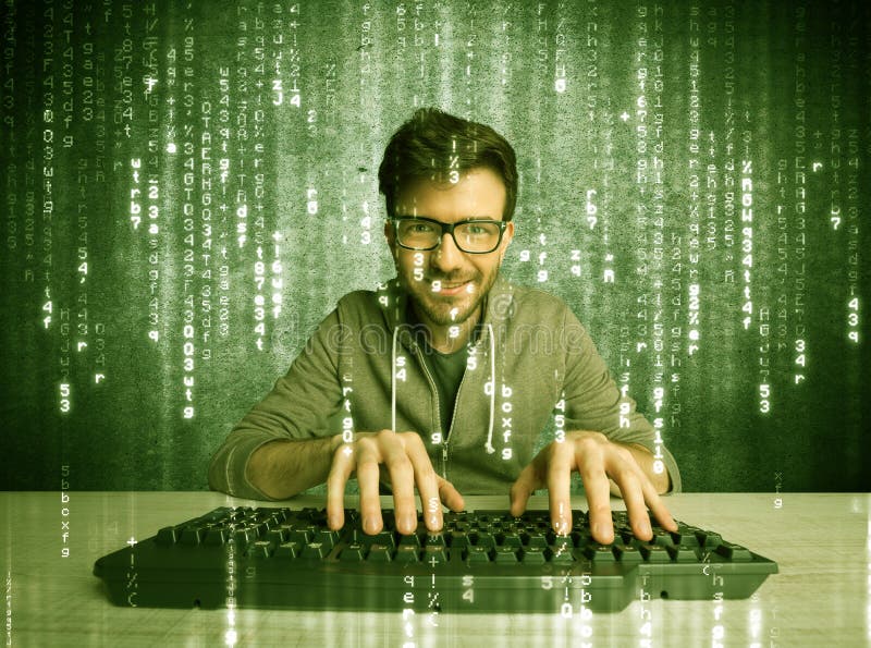 Online Hacking In Progress Concept Stock Photo - Image of email, code ...