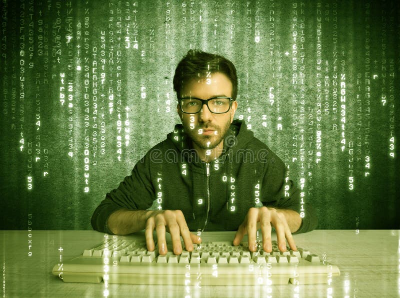 Online Hacking in Progress Concept Stock Photo - Image of hackers, mind ...