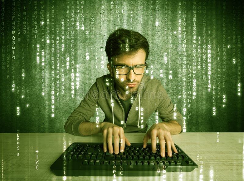Online Hacking in Progress Concept Stock Photo - Image of nerd, pass ...