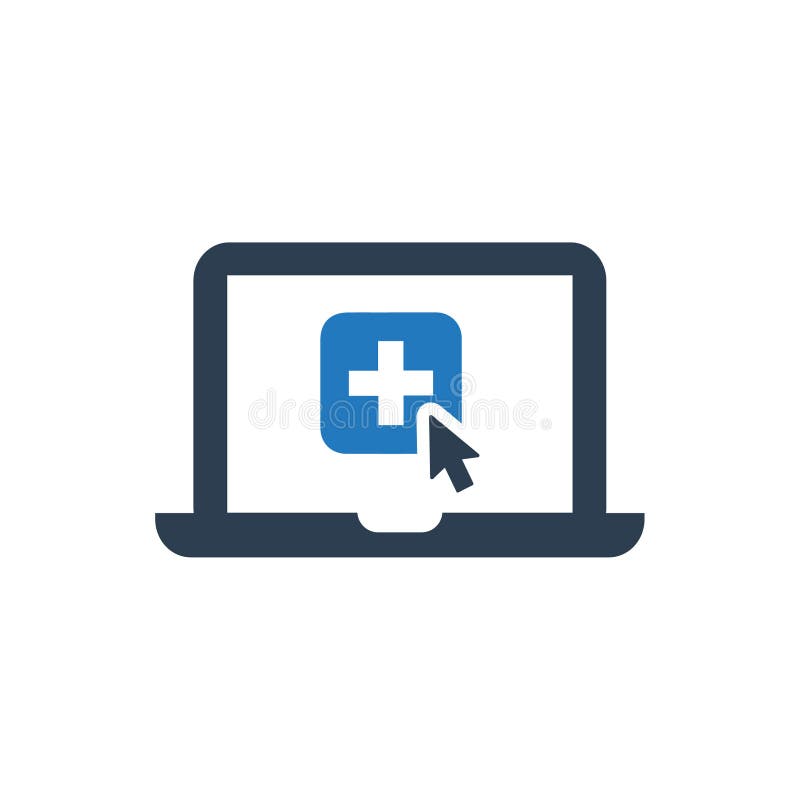 Online Healthcare Icon stock vector. Illustration of services - 93571717