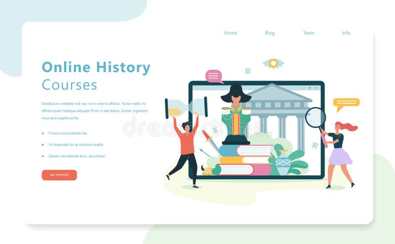 Online History Courses, School Subject. Idea of Science Stock Vector ...