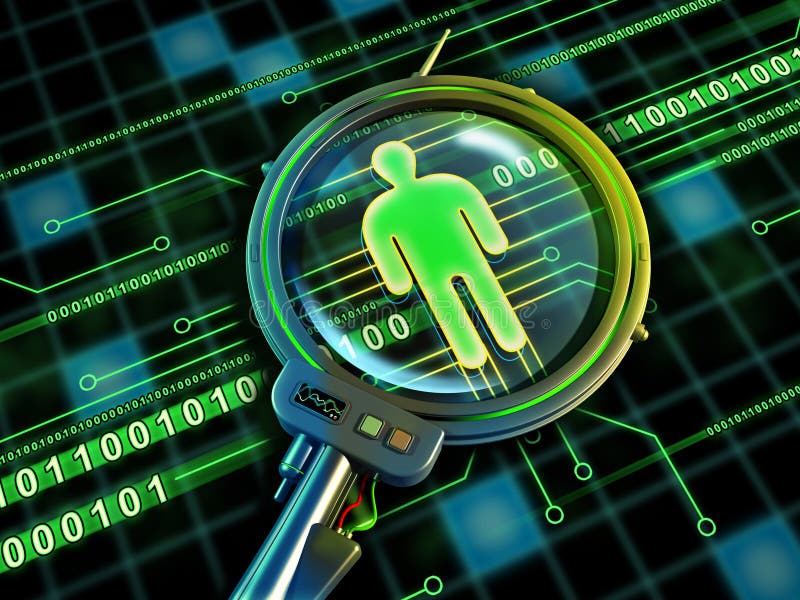 Online identity stock illustration. Illustration of communication ...