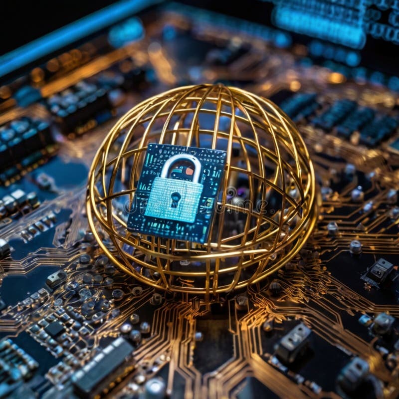 Online Information Technology Security Services, and Cybersecurity on the World Wide Web. Stock ...