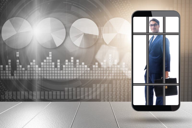 Online and Internet Dependency Concept Stock Image - Image of covid ...