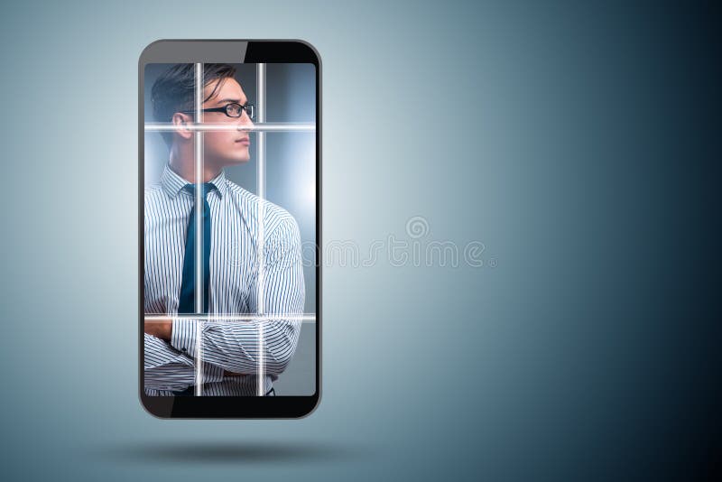 Online and Internet Dependency Concept Stock Image - Image of ...