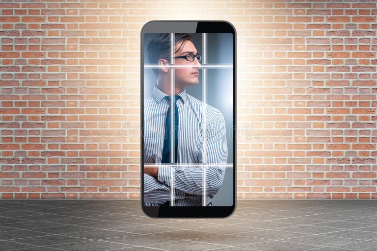 Online and Internet Dependency Concept Stock Photo - Image of cellphone ...