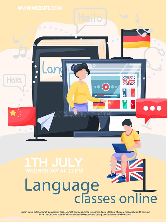Internet Language Diversity Concept Stock Illustration - Illustration ...