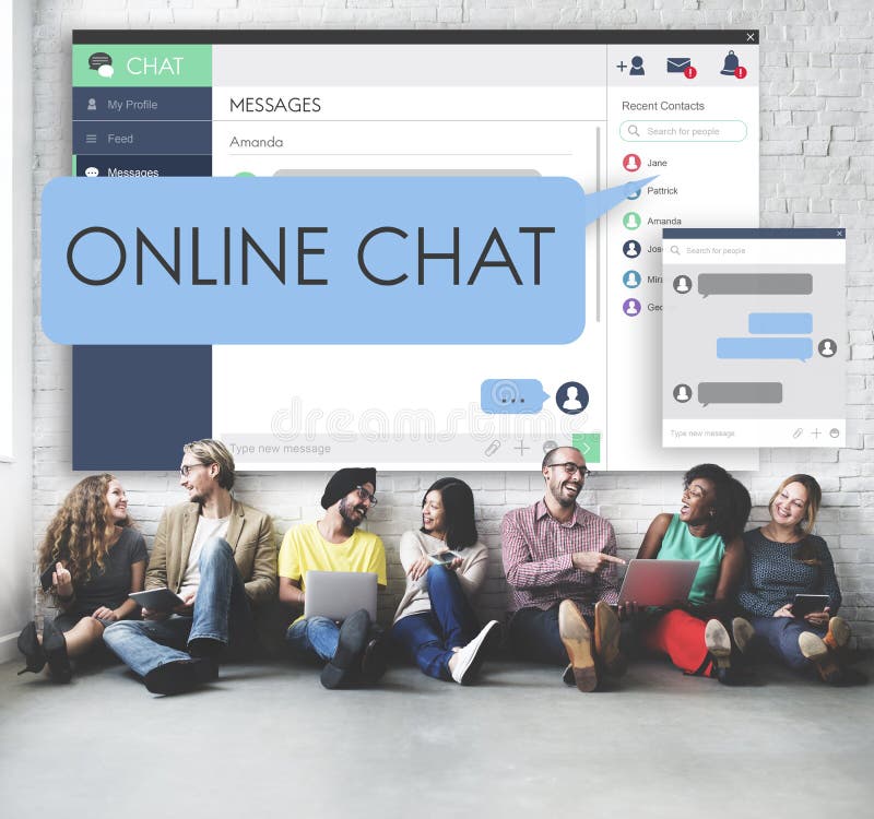 Online Internet Media Network Sharing Social Concept Stock Image ...