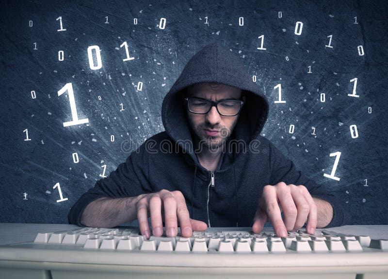 Funny hacker stock image. Image of nerd, code, hacker - 32345525