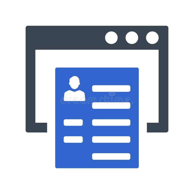 Job Application Icon Stock Illustrations – 30,005 Job Application Icon ...