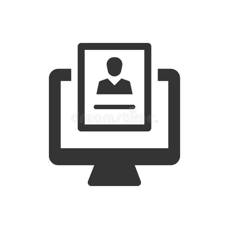 Online Job Application Icon Stock Vector - Illustration of application ...