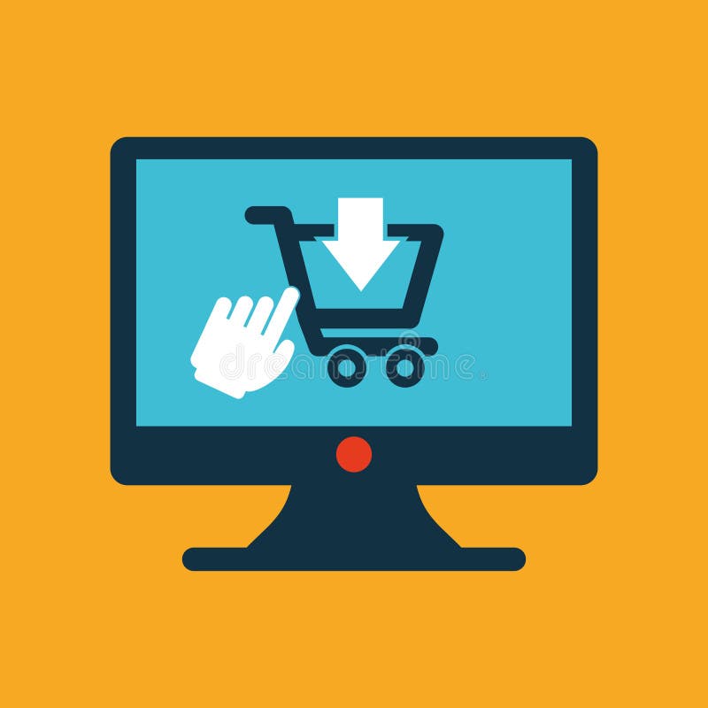 Online kaufen vektor abbildung. Illustration von geschäft - 59188338