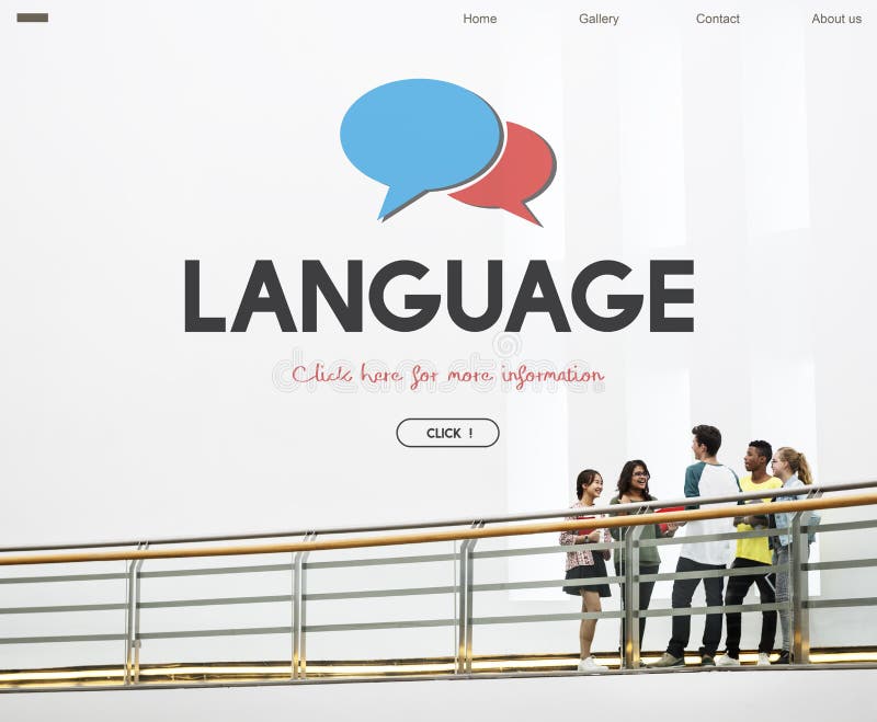 Online Language Learning Interface Concept Stock Photo - Image of ...
