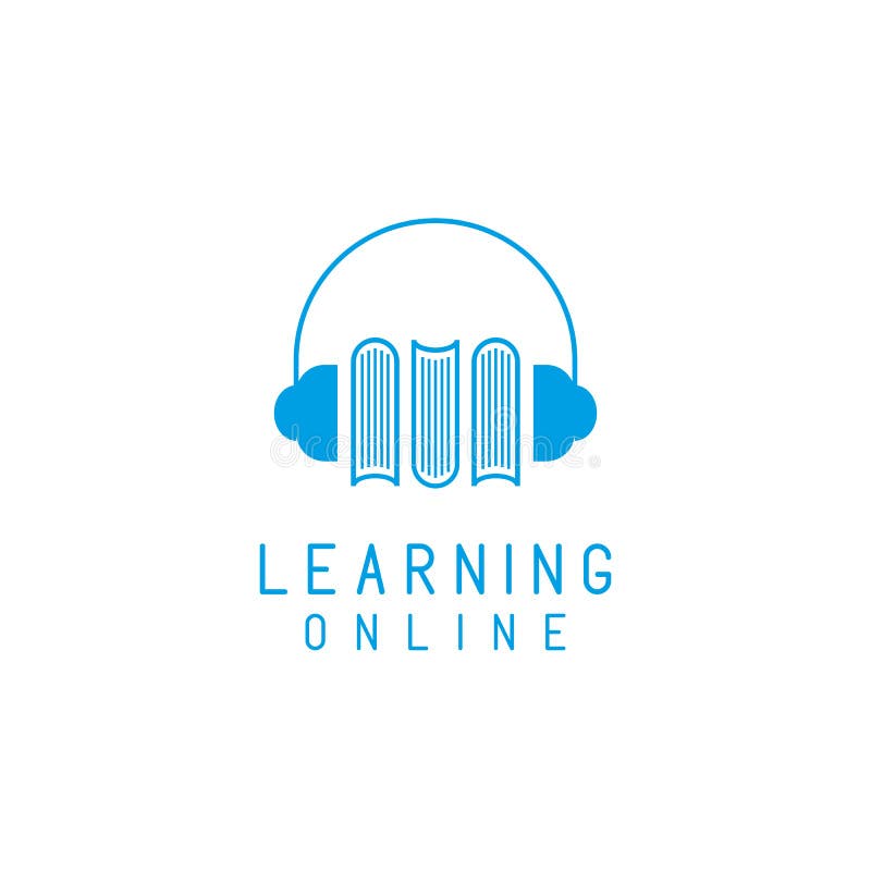 Online Language Learning Logo, Speaking and Books, Concept Network ...