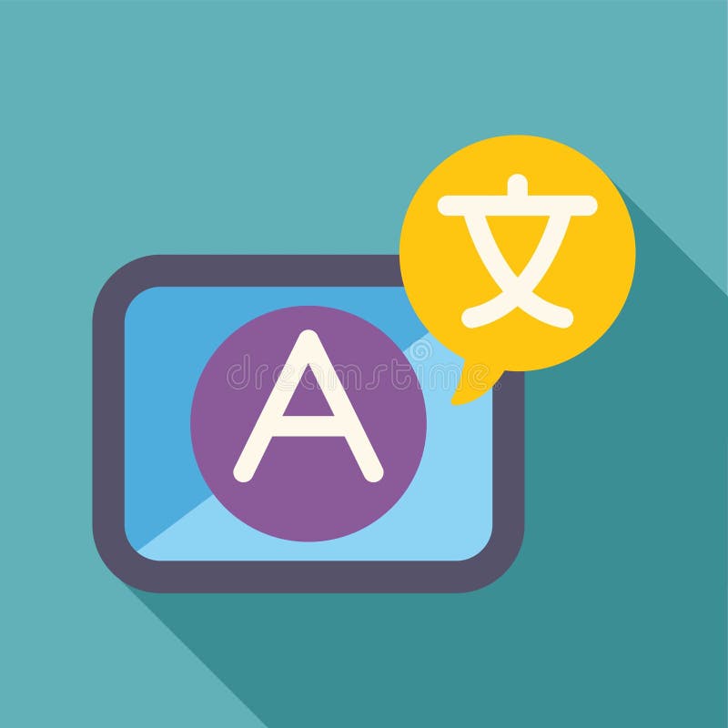 Online Language Translator App Displaying Foreign Text on Screen Stock ...