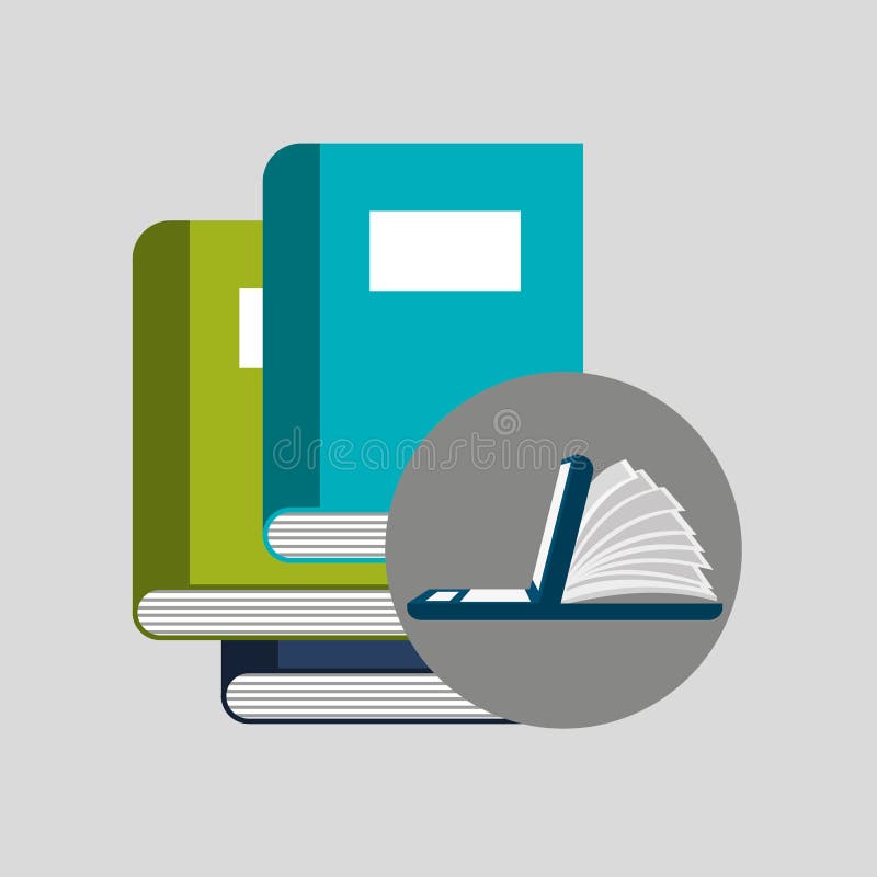 Online Learning Books Education Stock Vector - Illustration of book ...