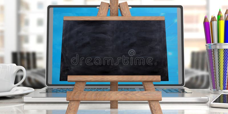 Online Learning Or Schooling Concept Stock Vector - Illustration of ...