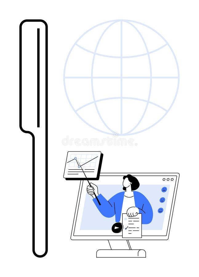 Concept Global Communication Technology Stock Illustrations – 437,310 ...