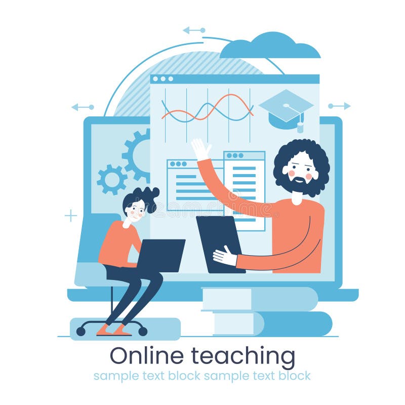 Online Learning Concept. Internet Classes. Online Learning Metaphors ...