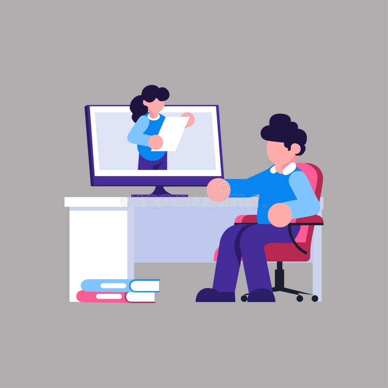 Online Learning Concept. Science, Education, Quarantine. Vector ...