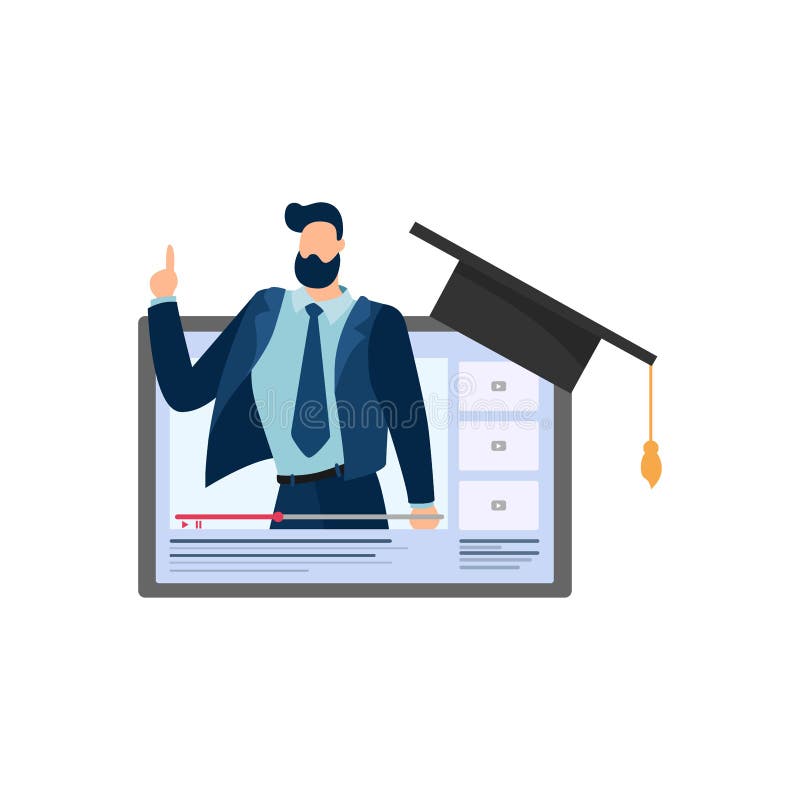 Online Learning Concept. Science, Education, Quarantine. Vector ...