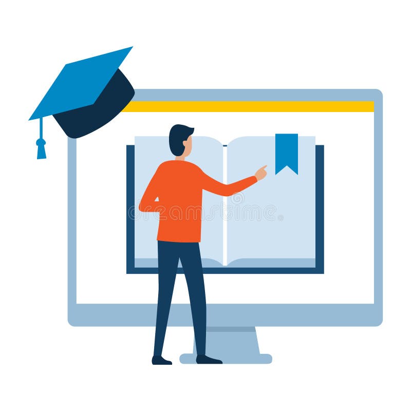 Online Learning Concept. Science, Education, Quarantine. Vector ...