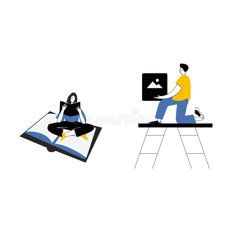 Online Learning Concept. Science, Education, Quarantine. Vector ...