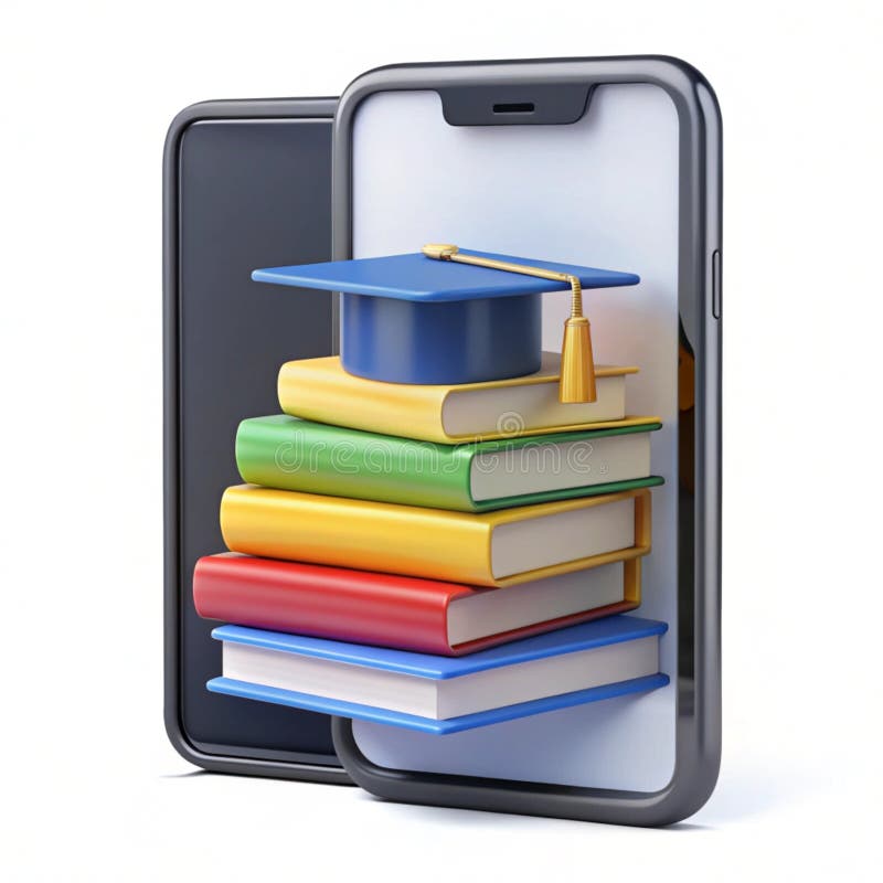 Online learning 3D icon stock illustration. Illustration of virtual ...