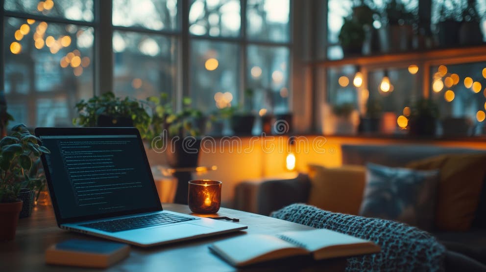 Online Learning Course Concept Student Using Computer Laptop Stock ...