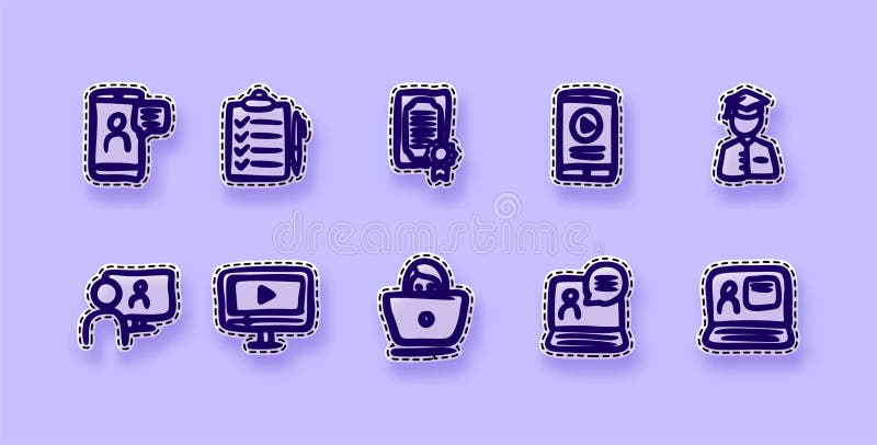 Online Learning Sticker Stock Illustrations – 1,228 Online Learning ...