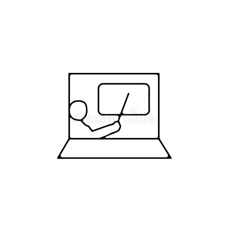 Online Learning. E-learning Icon. Online Learning Simple Line Icon ...
