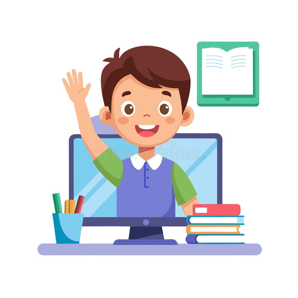 Computer Hand Raising Stock Illustrations – 456 Computer Hand Raising ...