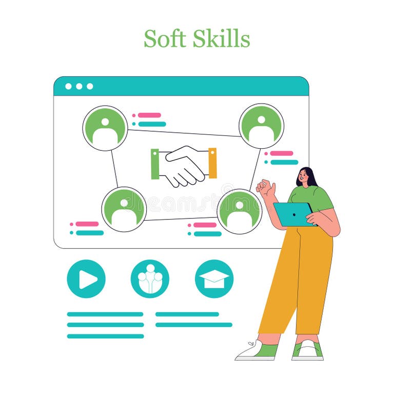 Online Learning. Flat Vector Illustration Stock Illustration ...