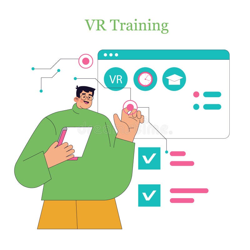 Online Learning. Flat Vector Illustration Stock Illustration ...