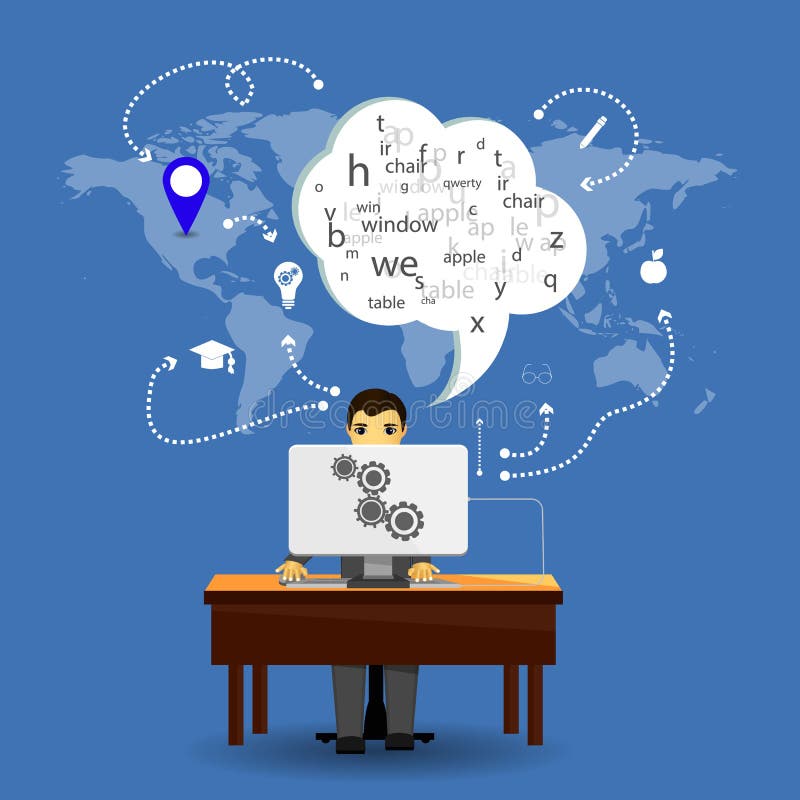 Online Learning Infographic Stock Vector - Illustration of abstract ...