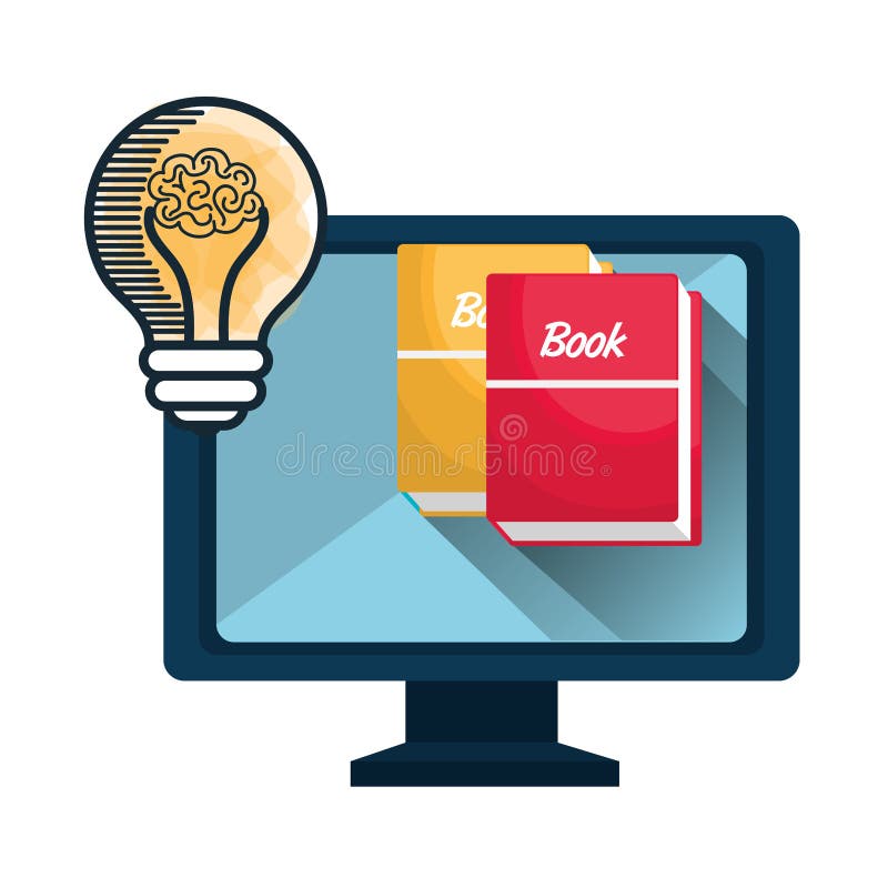 Online Learning Isolated Icon Design Stock Illustration - Illustration ...