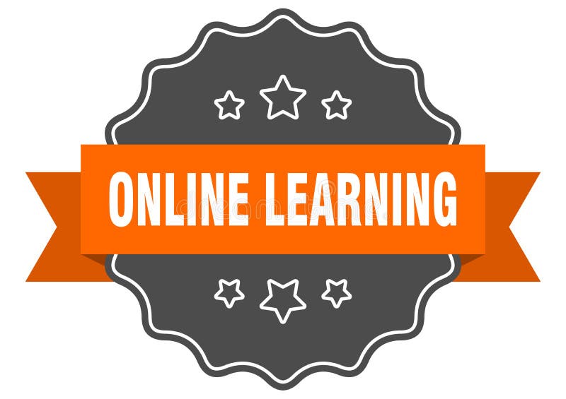 Online Learning Label. Online Learning Isolated Seal. Sticker. Sign ...