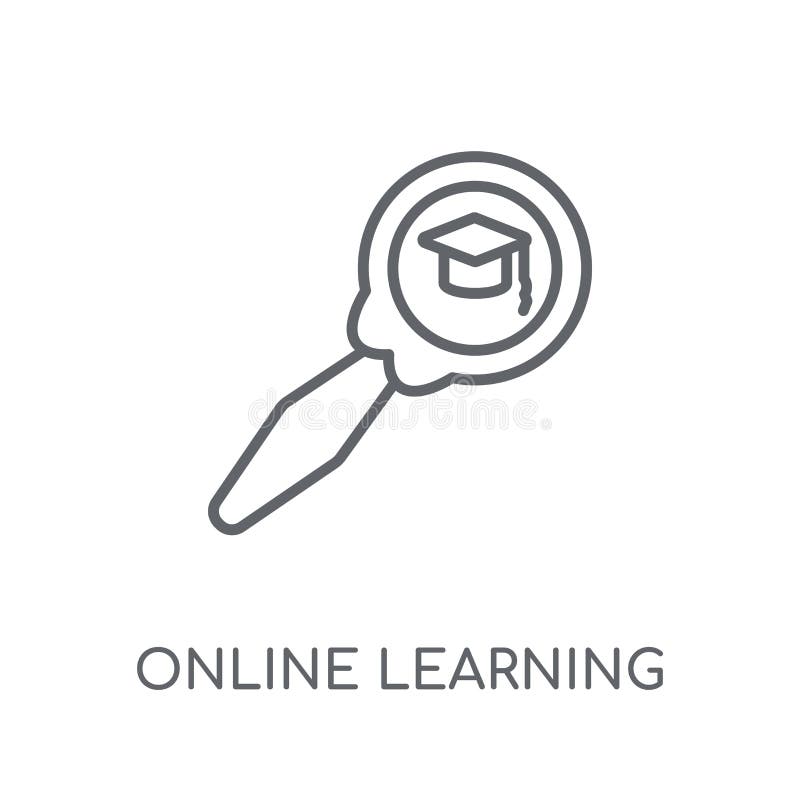 Online Learning Linear Icon. Modern Outline Online Learning Logo Stock ...