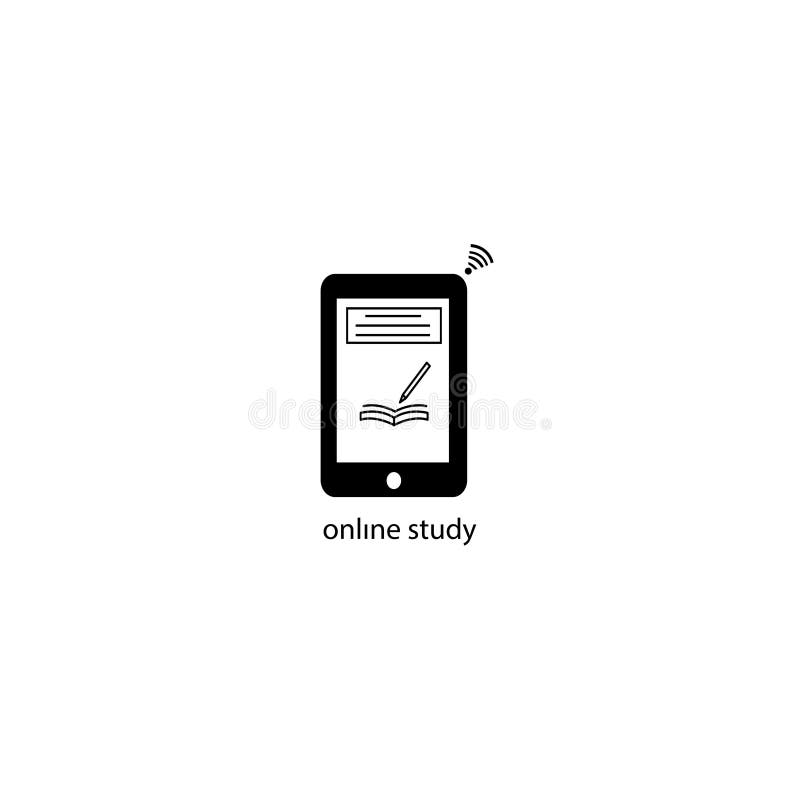 Online Learning Logo Logo Illustration of Smart Icon, Book, Signal ...