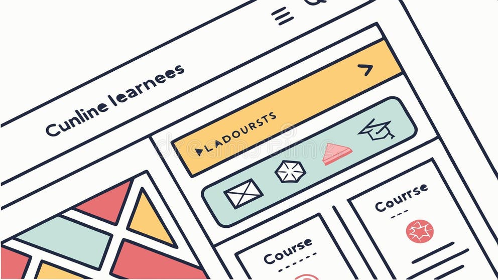 Online Learning Platform Interface, Digital Education and Course Design ...