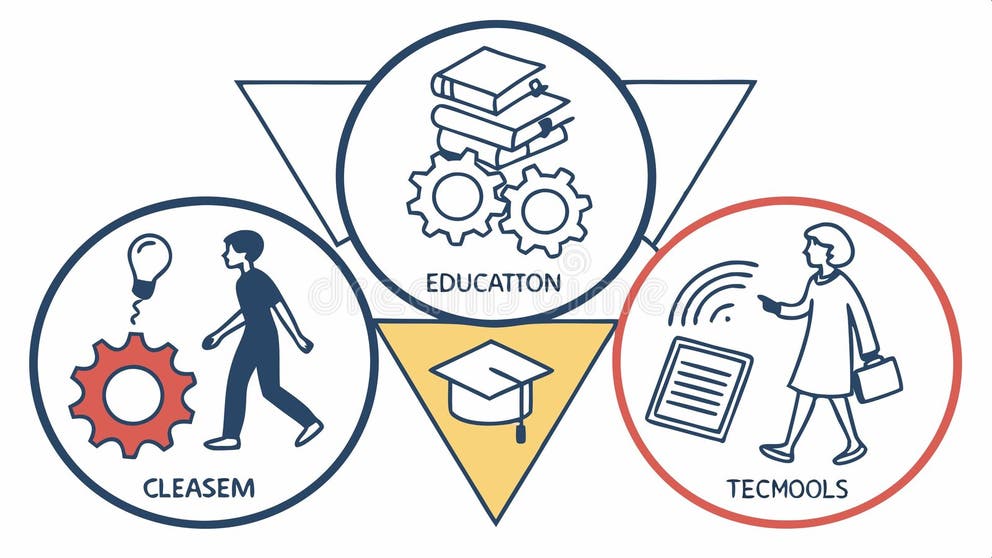 Online Learning Process Steps, Digital Education and E,learning Vector ...