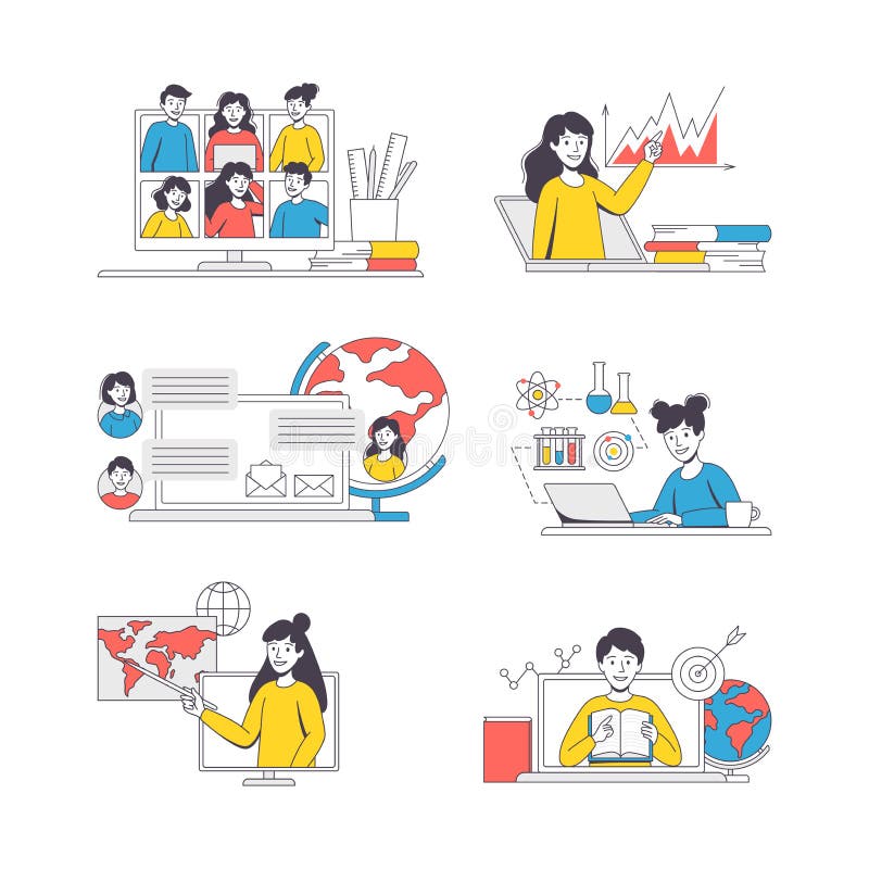 Online Learning with Student and Teacher Engaged in Virtual Classes ...