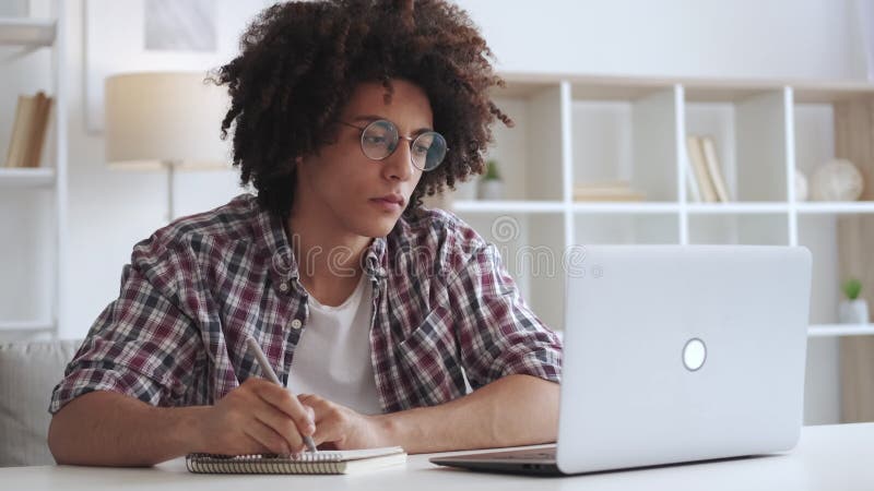 Online Learning Virtual Class Smart Arab Student Stock Footage - Video ...