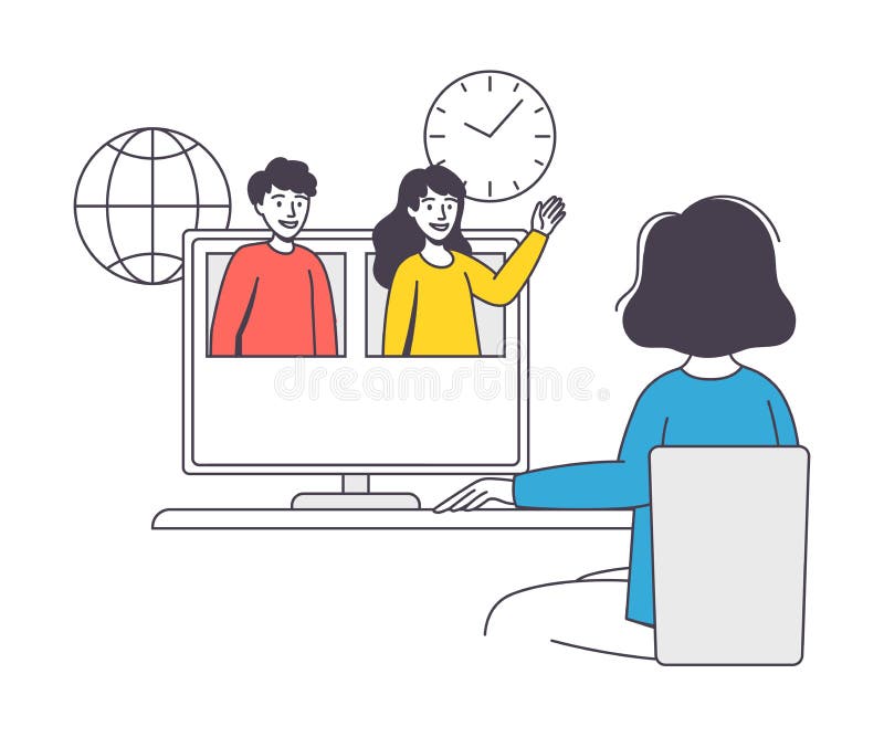 Online Learning with Woman Student Engaged in Virtual Classes Outline ...